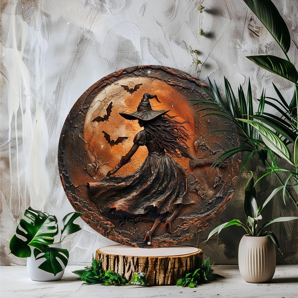 Blood Moon Witch Wall Art Witchy Metal Sign Halloween Wall Decor ...