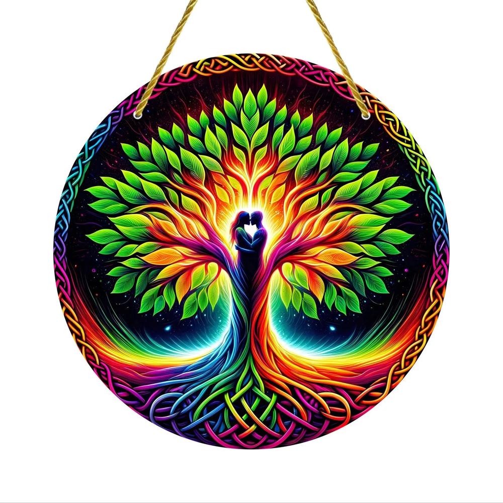 Celtic Tree of Life Suncatcher Acrylic Sign Pagan Window Art ...