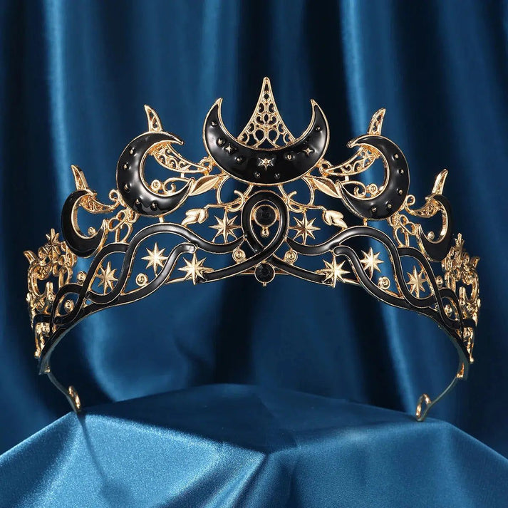 Goddess Moon Crowns Celestial Goddess Tiaras Wiccan Pagan Hair Accesso ...