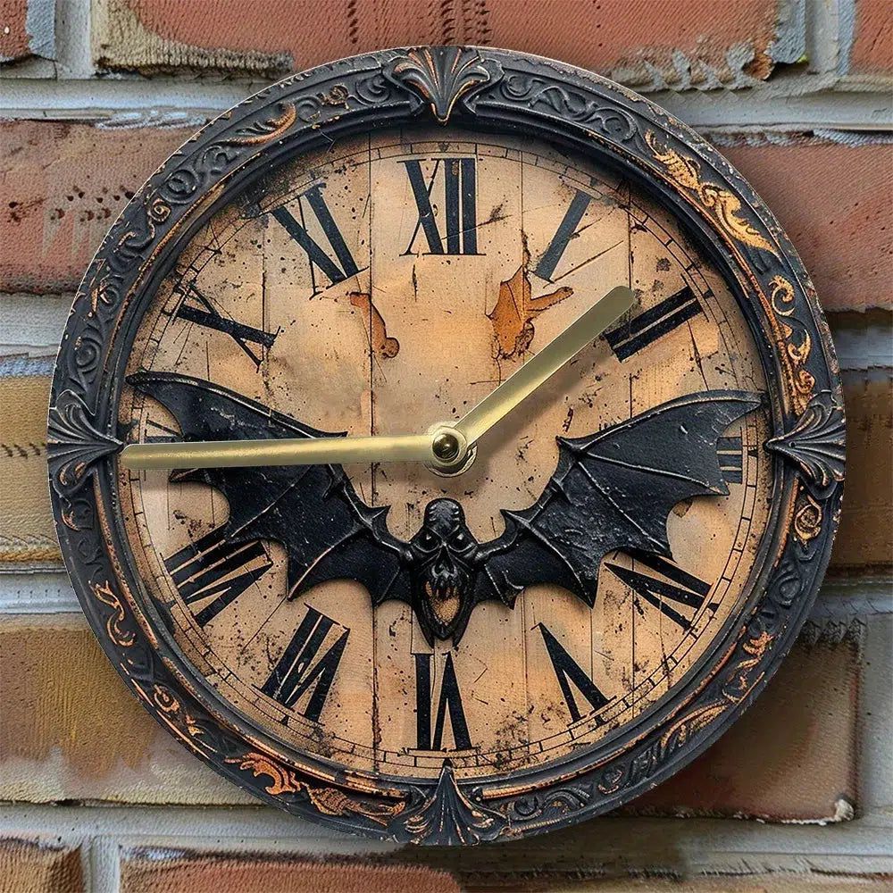 Halloween Vampire Bat Wall Clock Gothic Home Decor – MOONCHILD LTD