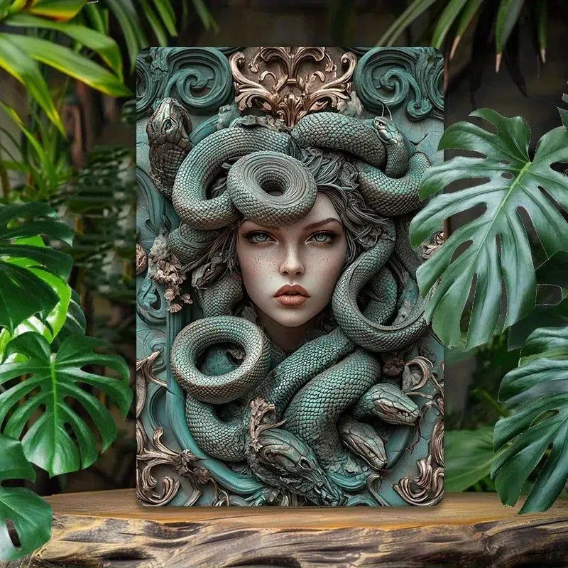 Mysterious Medusa Aluminum Wall Sign Medusa Metal Sign Greek Mythology ...