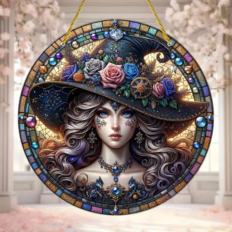 Mystic Witch Suncatcher Gorgeous Witch Acrylic Window Decor