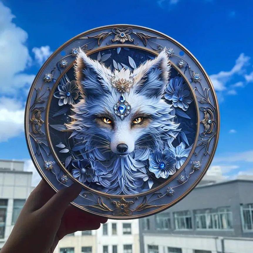 Spirit Fox Suncatcher Mystic Fox Acrylic Sign Window Decor