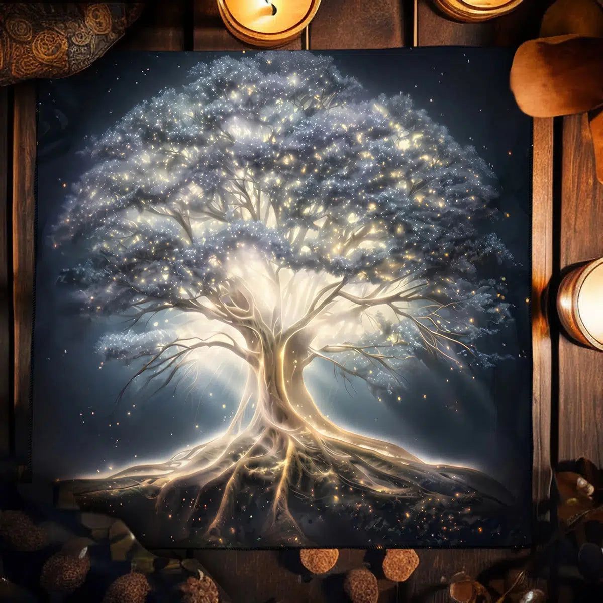 Tree of Life Tarot Card Tablecloth Wicca Altar Cloths Witchcraft Divin ...