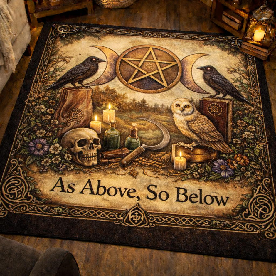Witch Area Rugs Gothic Area Rugs Halloween Area Rugs Witch Carpets ...